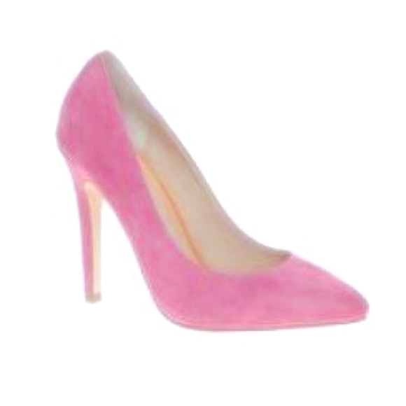 ASOS | Shoes | Asos Suede Leather Hot Pink High Heel Pumps 9 | Poshmark